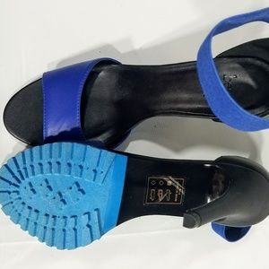 Beau + Ashe | Shoes | New Beau Ashe Royal Blue Black Heel Sz 9 | Poshmark
